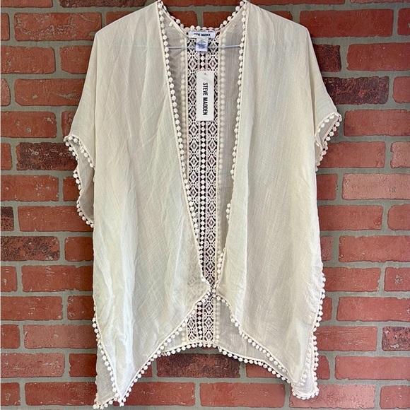 Steve Madden | Tops | Steve Madden Ivory Openfront Blouse | Poshmark